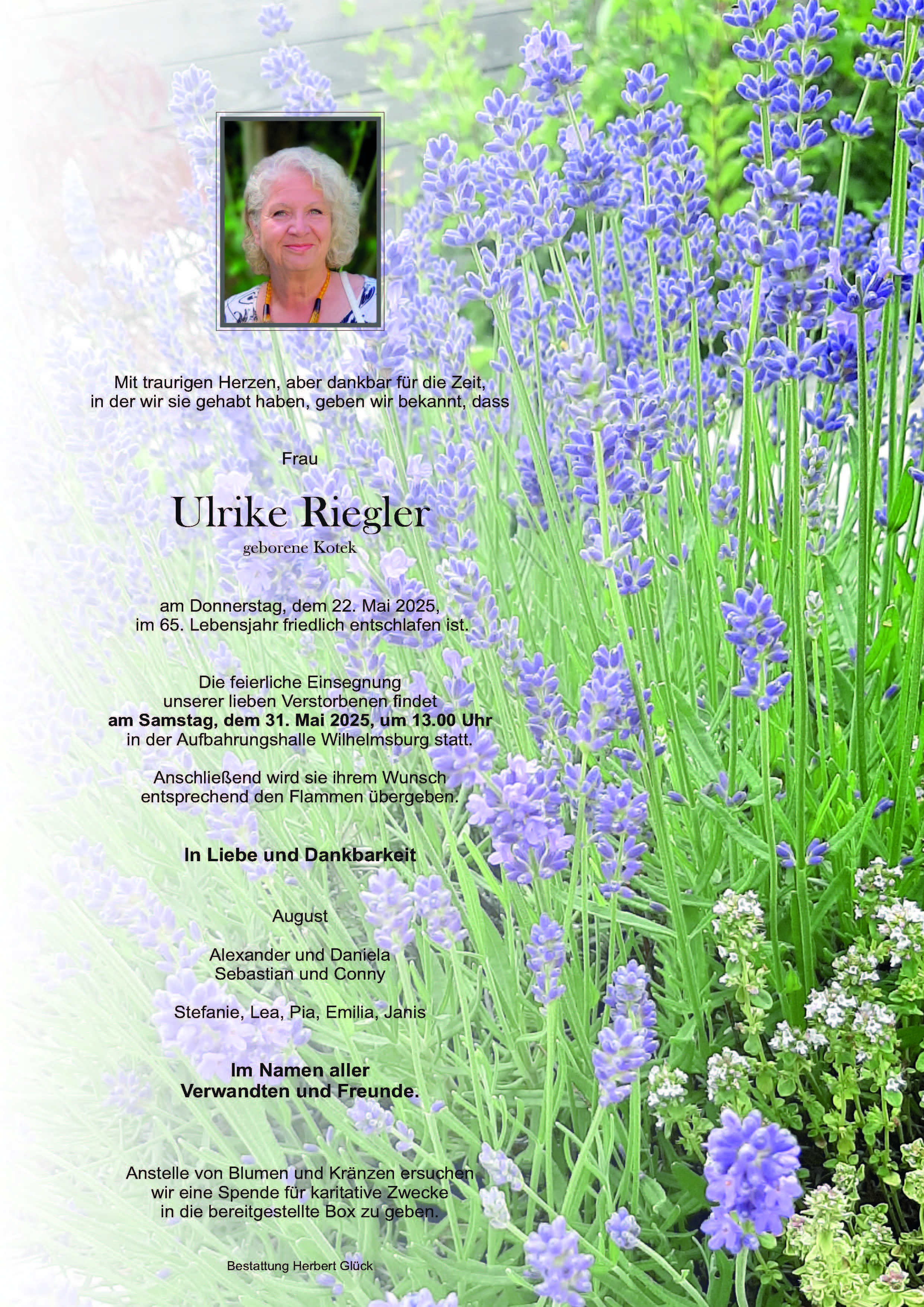 Trauerfall Ulrike Riegler , Wilhelmsburg